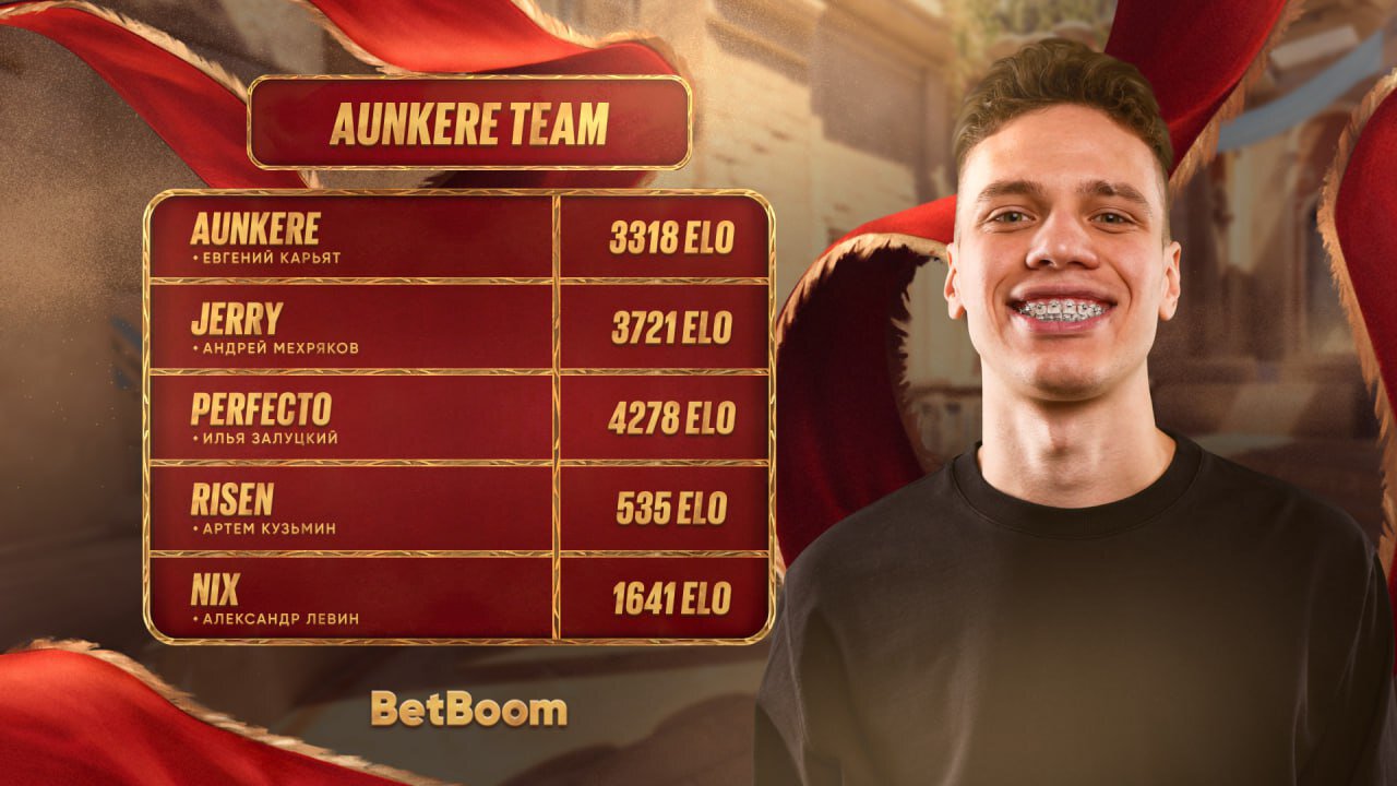 Анонсирована команда Аункера на BB Streamers Battle по CS 2 с Никсом и Перфекто